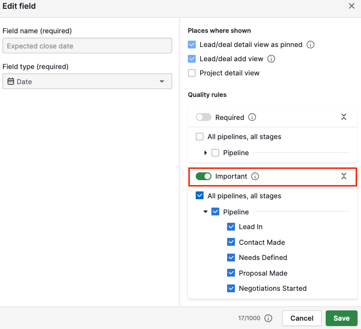 Data fields in Pipedrive - Knowledge Base | Pipedrive